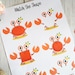Crab Shapes Matching Preschool Worksheet, Learning Shapes Activities ...
