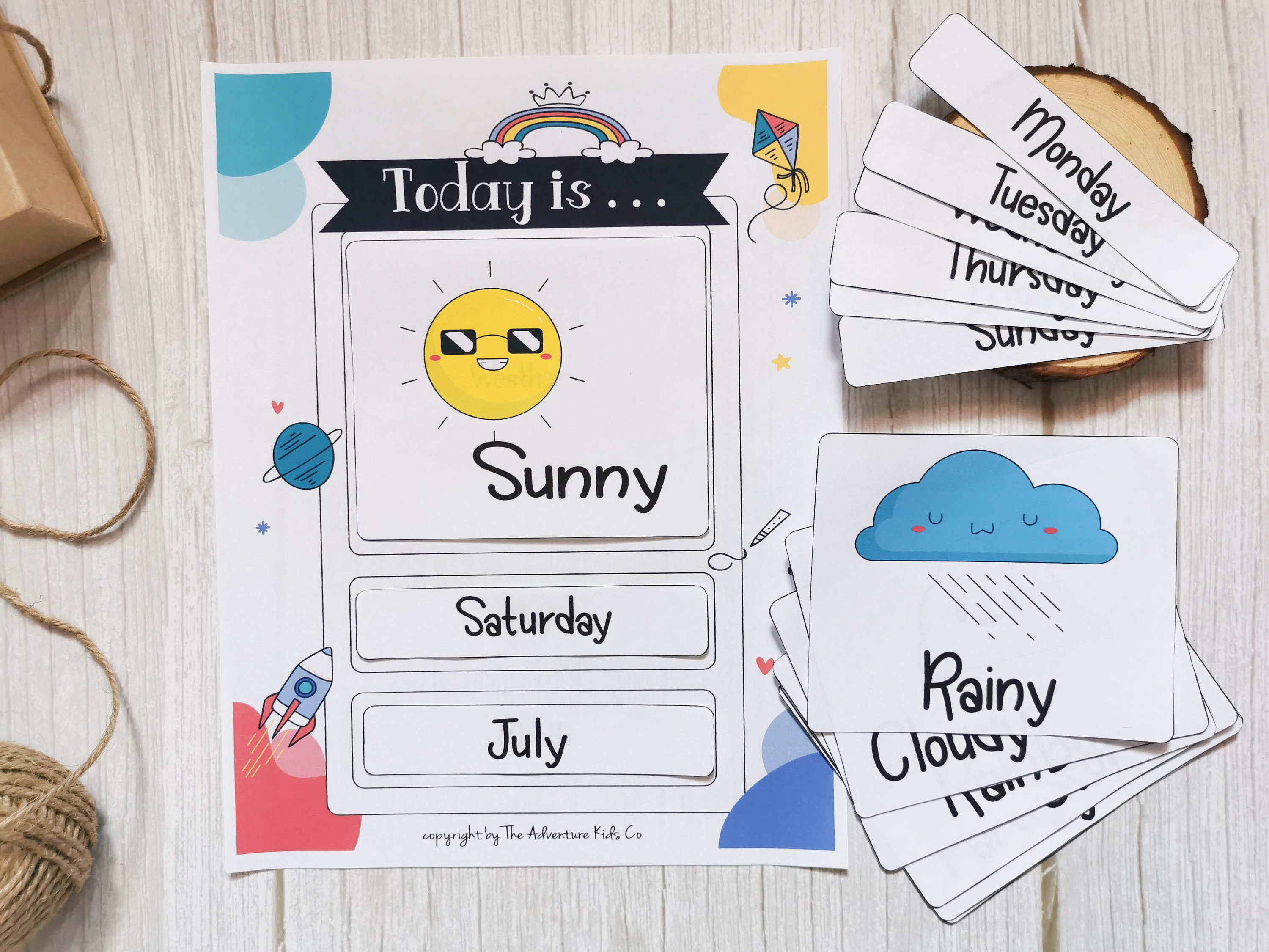 Kindergarten Printable Weather Chart, Printable Weather Calendar ...