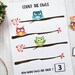 Count the Owls Preschool Activities Printables, Preschool Number ...