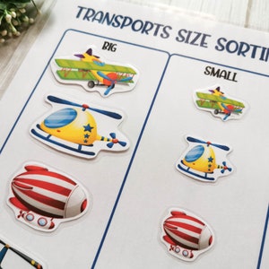 Size Sorting Printable Games, Sort by Size Worksheet, Preschool ...