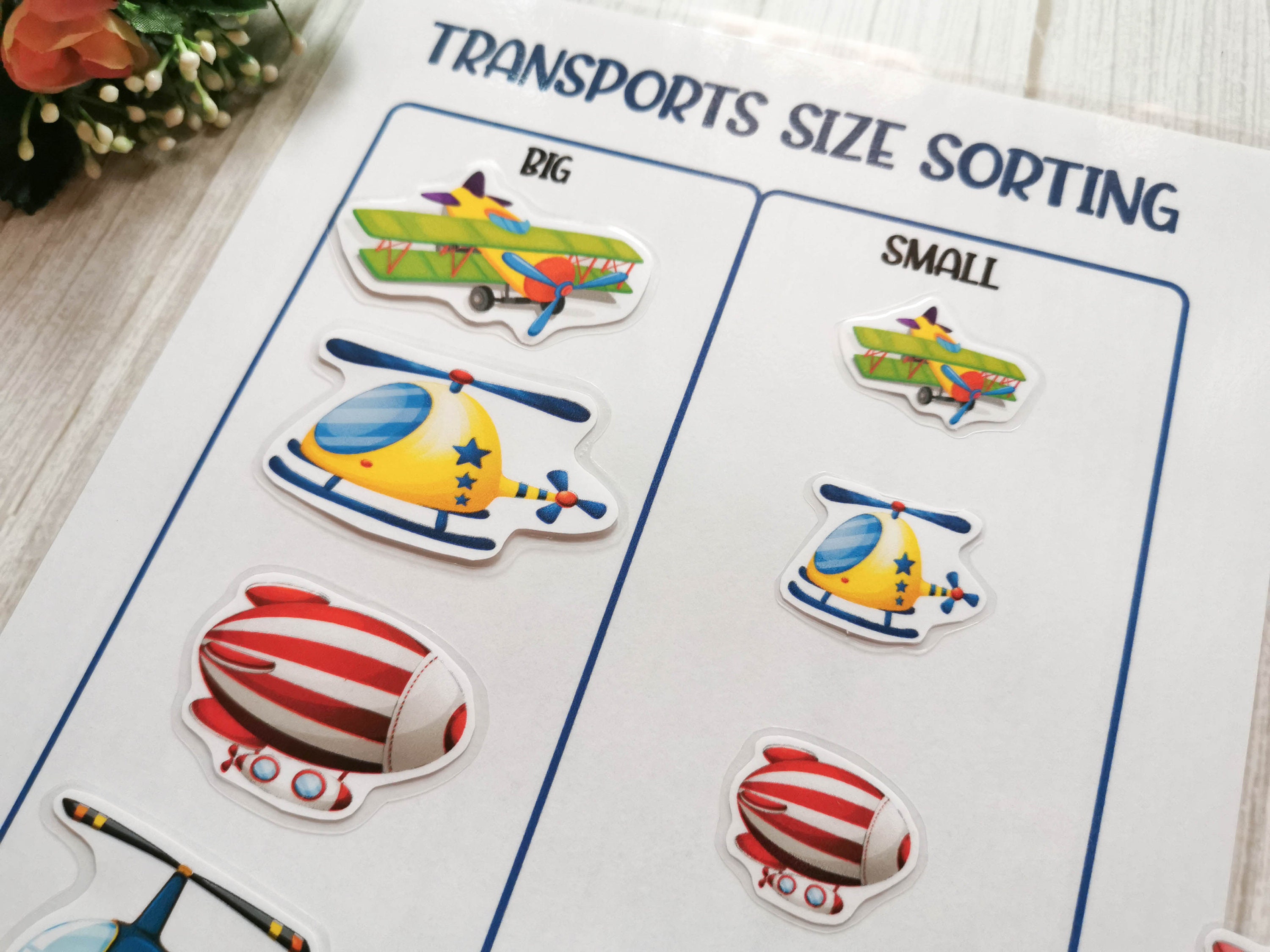 Size Sorting Printable Games, Sort by Size Worksheet, Preschool ...