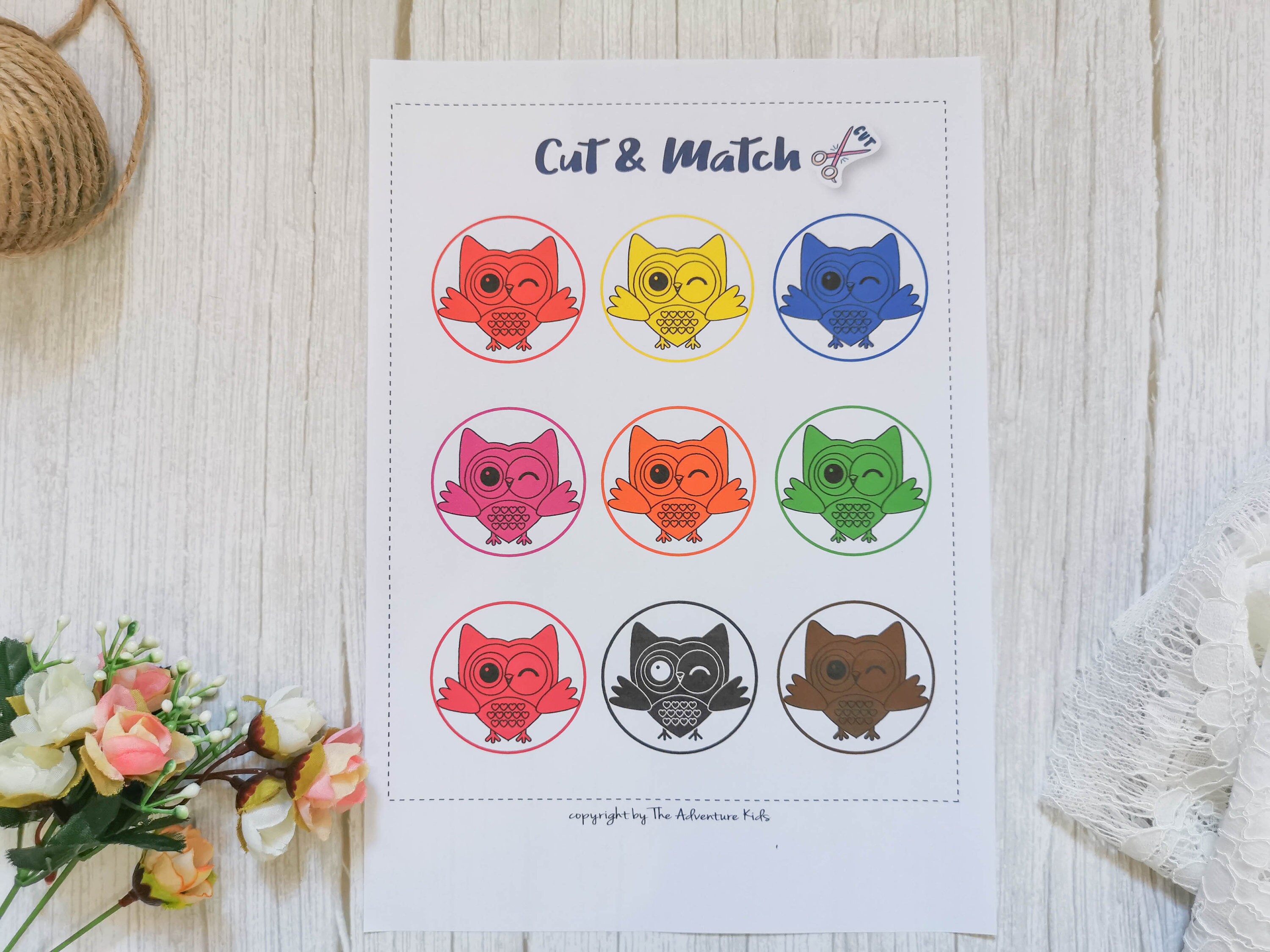 Owl Colour Matching Printables Games, Colour Sorting Games, Preschool ...