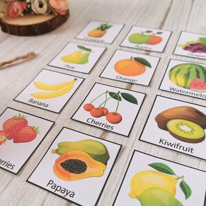 Preschool Fruit Matching Game Printable, Fruit Learning Printable ...