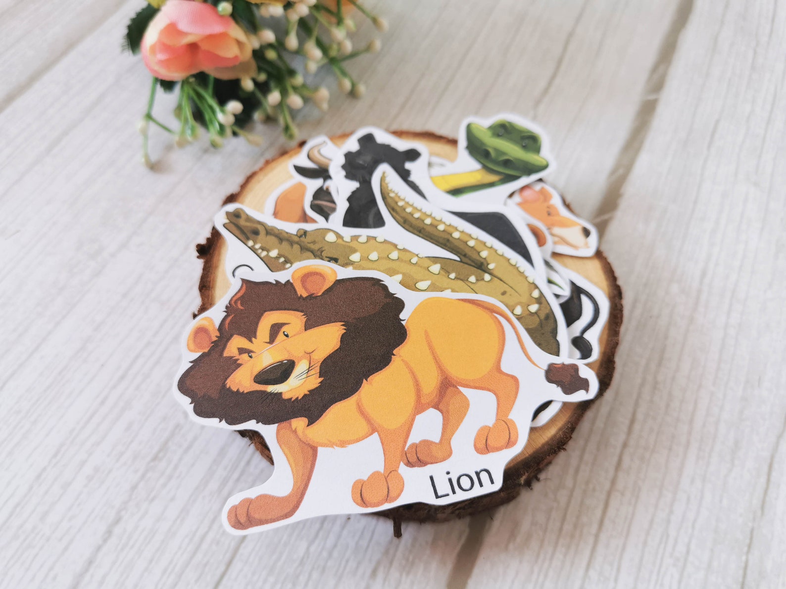 Preschool Wild Animals Matching Game Printable, Wild Animals Learning ...