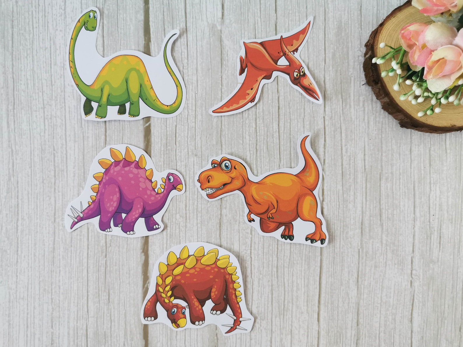 Match the Dinosaur Printable Game, Preschool Matching Game, Dinosaur ...