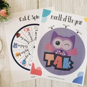 Preschool Months of the Year Printable Wheel, Preschool Calendar, Kids ...