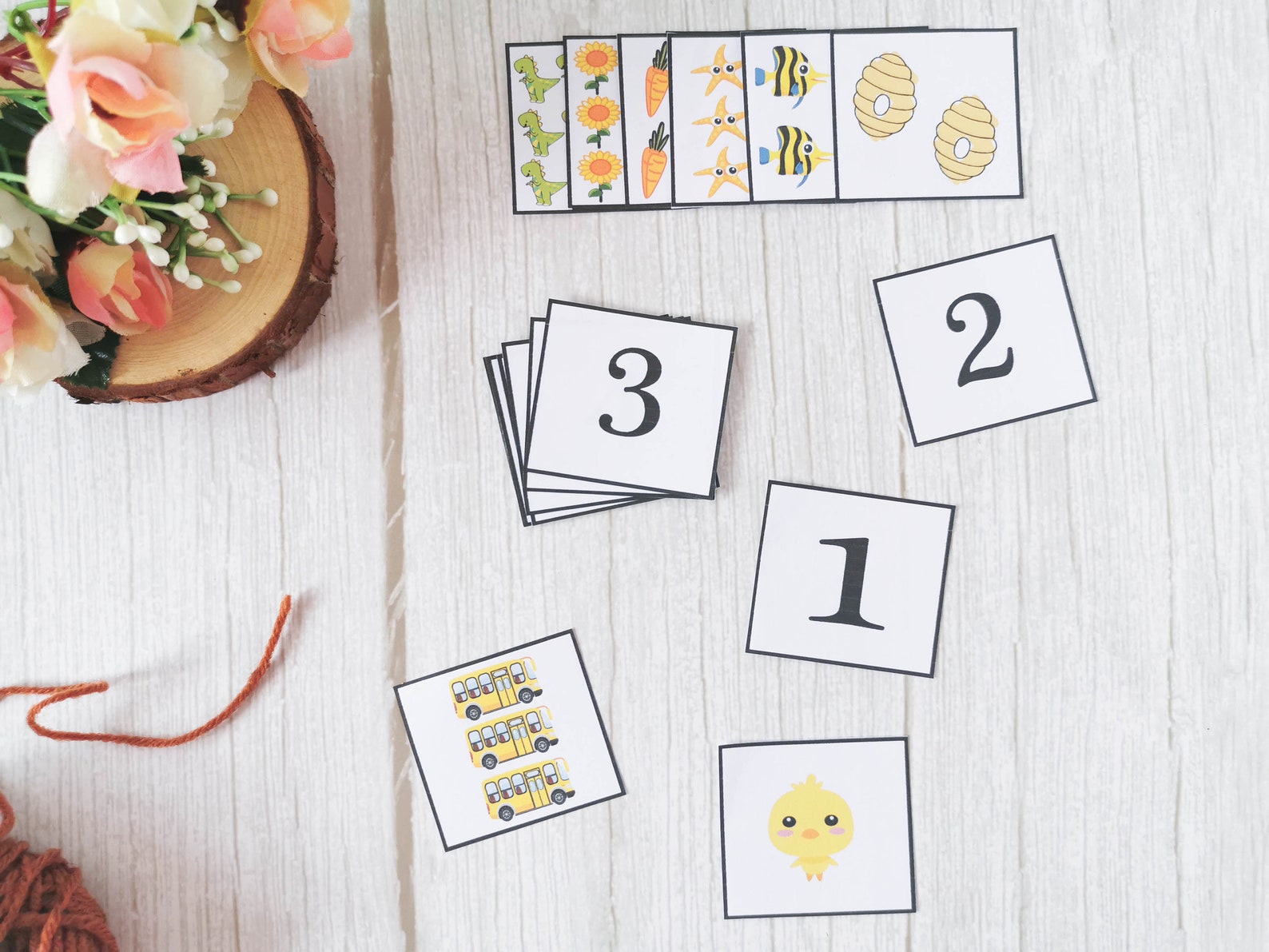 Preschool Number Counting Printable Activity, Number Matching Printable ...