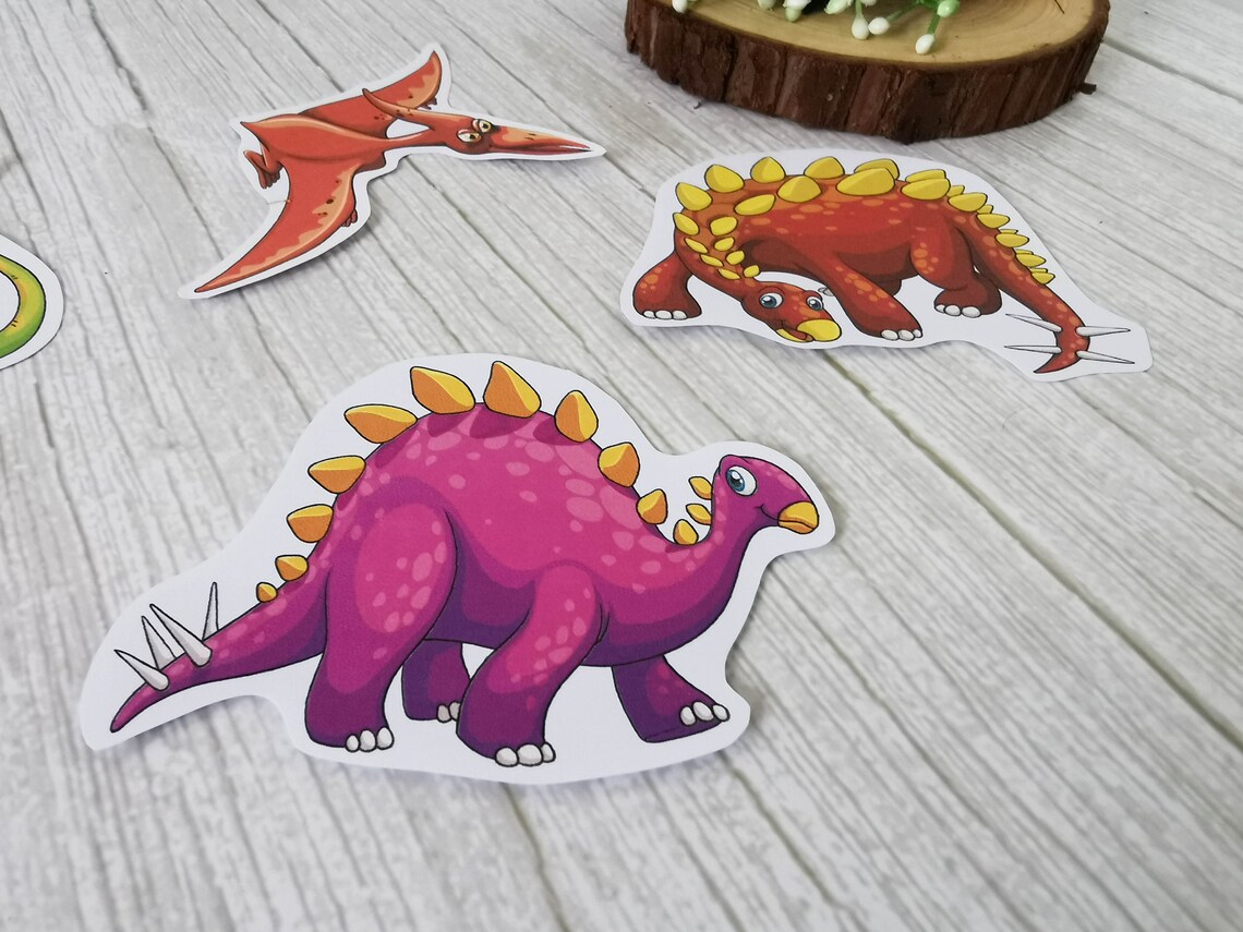 Match the Dinosaur Printable Game, Preschool Matching Game, Dinosaur ...
