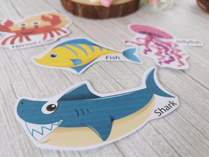 Preschool Sea Animals Matching Game Printable, Ocean Animals Learning ...