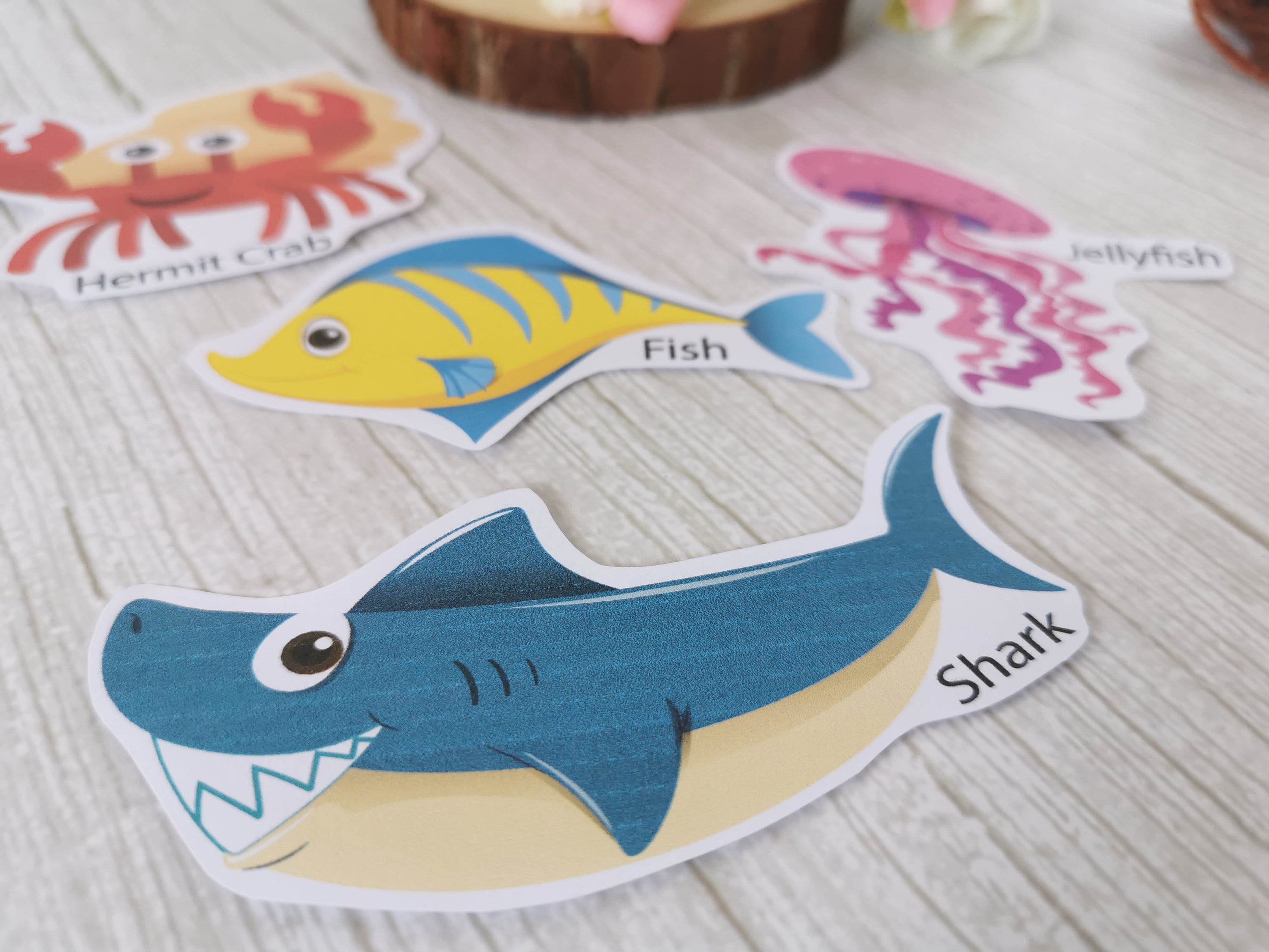 Preschool Sea Animals Matching Game Printable, Ocean Animals Learning ...