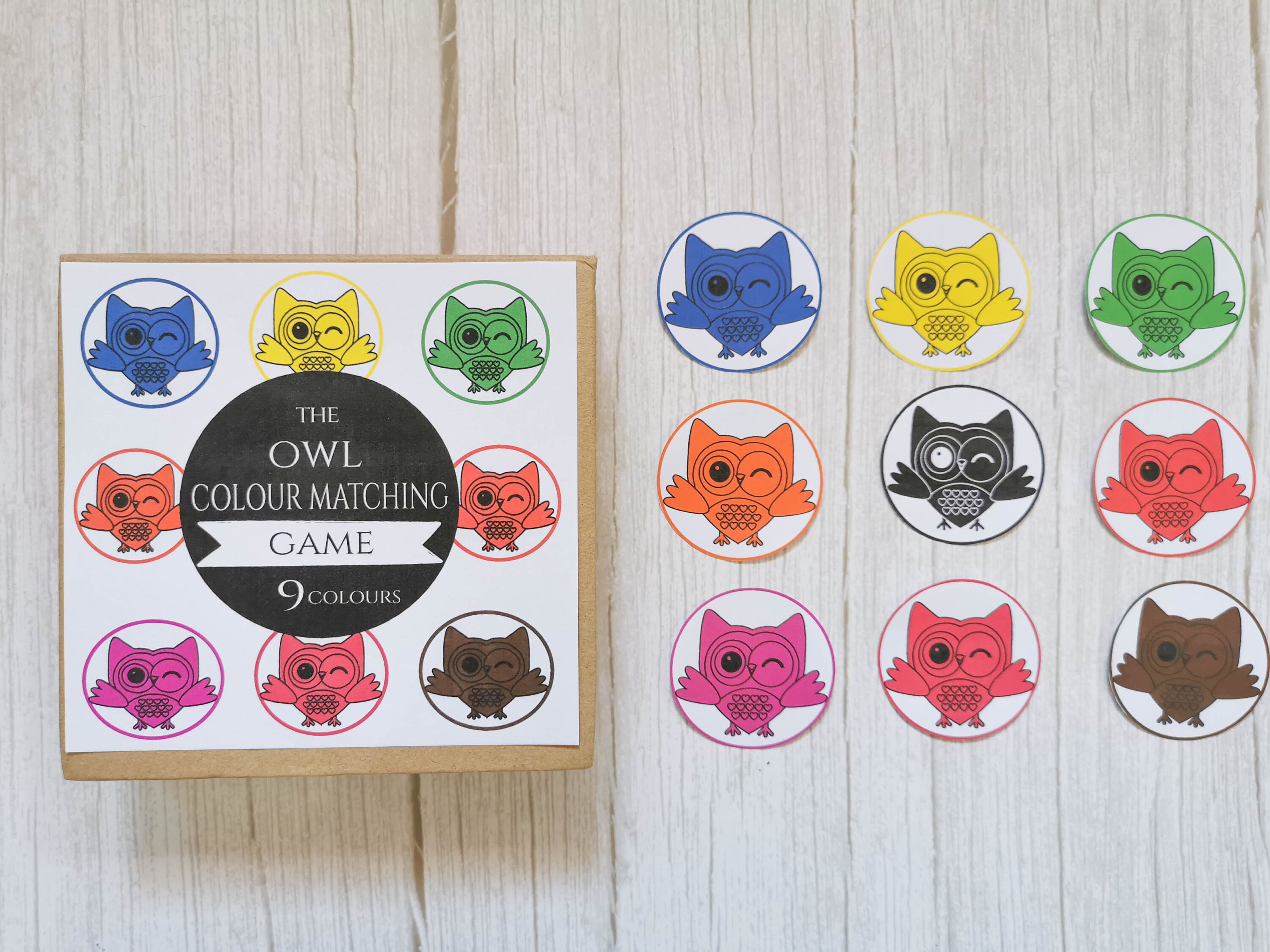 Owl Colour Matching Printables Games, Colour Sorting Games, Preschool ...