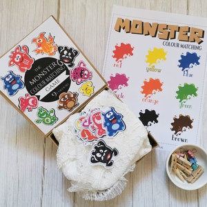 Monster Colour Matching Printables Worksheet, Colour Matching Game ...