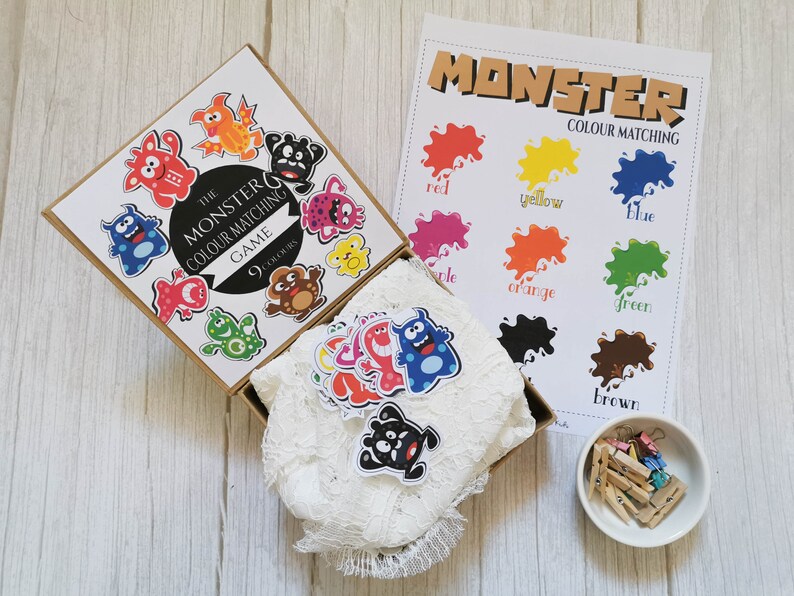 Monster Colour Matching Printables Worksheet, Colour Matching Game ...