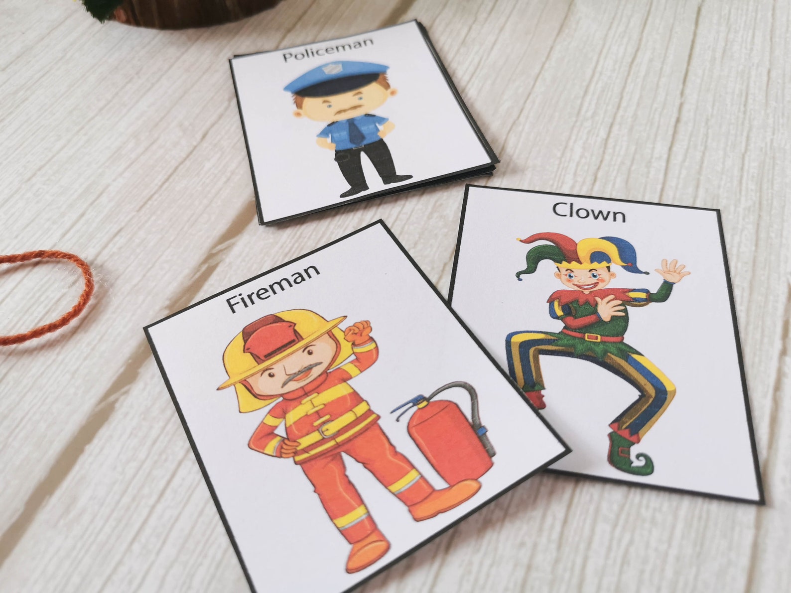 Preschool Career Matching Game Printable, Occupation Learning Printable ...