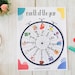 Preschool Months of the Year Printable Wheel, Preschool Calendar, Kids ...