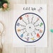 Preschool Months of the Year Printable Wheel, Preschool Calendar, Kids ...