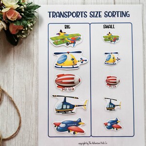 Size Sorting Printable Games, Sort by Size Worksheet, Preschool ...