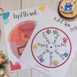 Days of the Week Printables Wheel, Circle Time, Today is Day of the ...