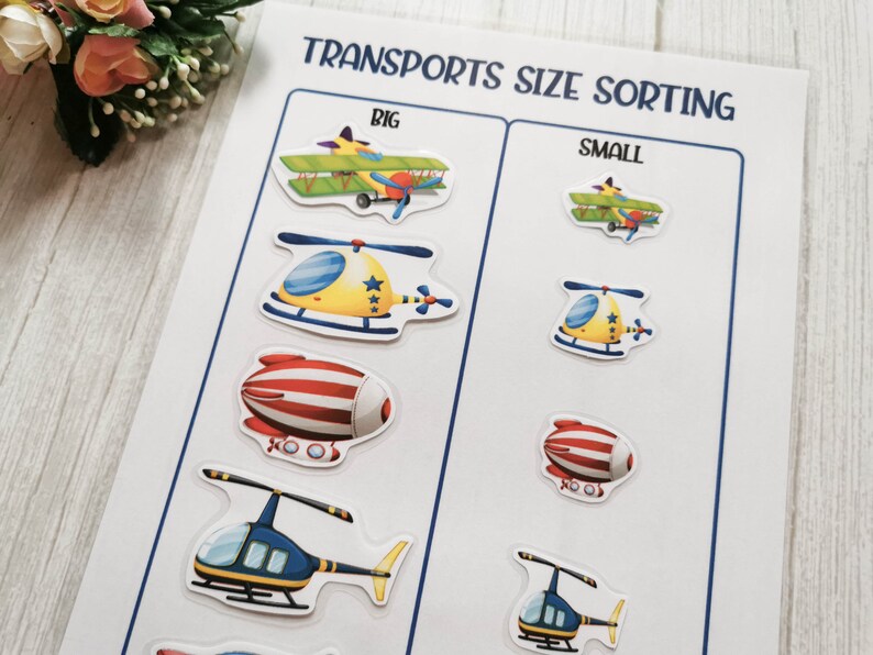 Size Sorting Printable Games, Sort by Size Worksheet, Preschool ...