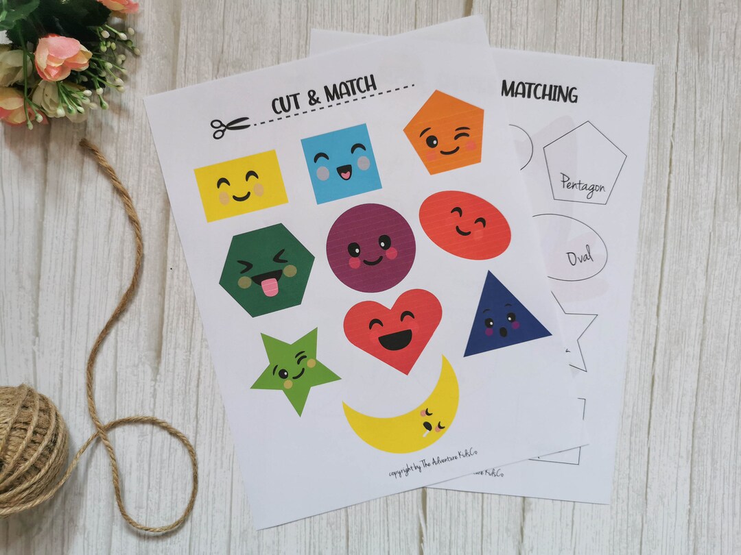Preschool Shapes Matching Printable Game, Shape Sorting Printables ...