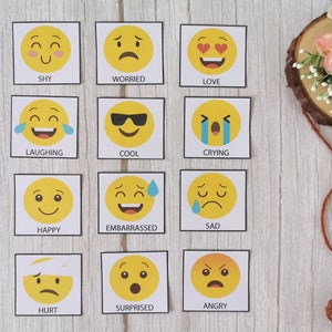 Preschool Emotions Matching Game Printable, Match the Emotions ...