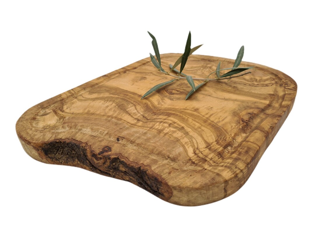 Rustic Natural Olive Wood Meat Board (6340) - Etsy