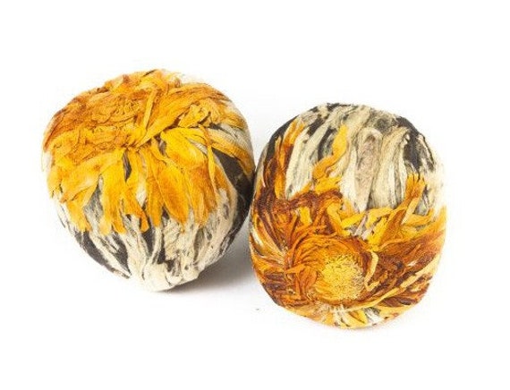 Golden Fortune Ball / Blooming Tea / Green Tea / Flower Tea / | Etsy