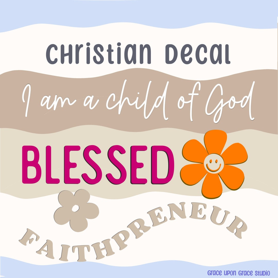 Christian Vinyl Decal Mirror Sticker, Christian Affirmation ...