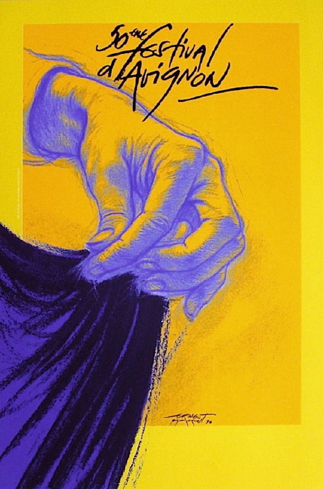 Ernest PIGNON-ERNEST Poster Festival D'AVIGNON 1996 - Etsy