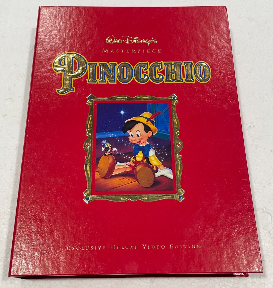 Vintage Pinocchio Exclusive Deluxe Video Edition Disney Box Set VHS - Etsy