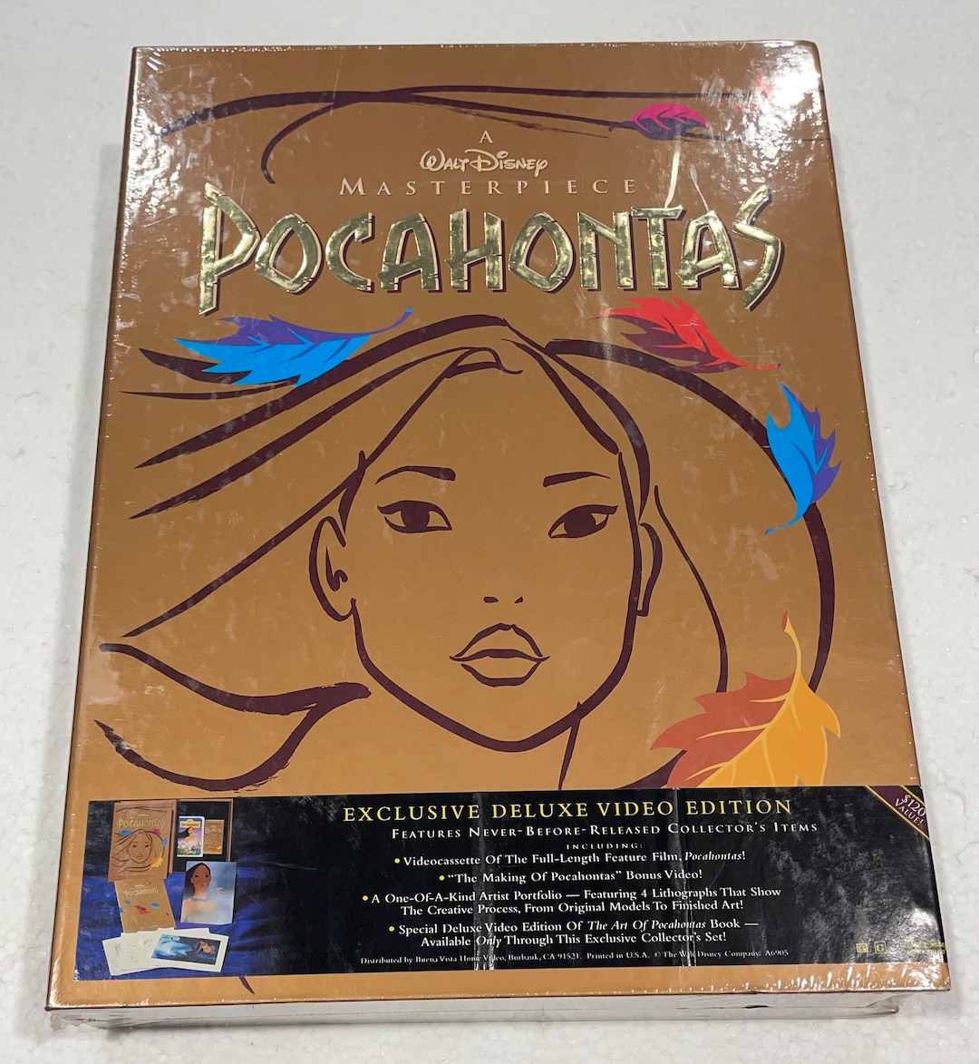 Vintage Pocahontas Exclusive Deluxe Video Edition Disney Box Set VHS ...