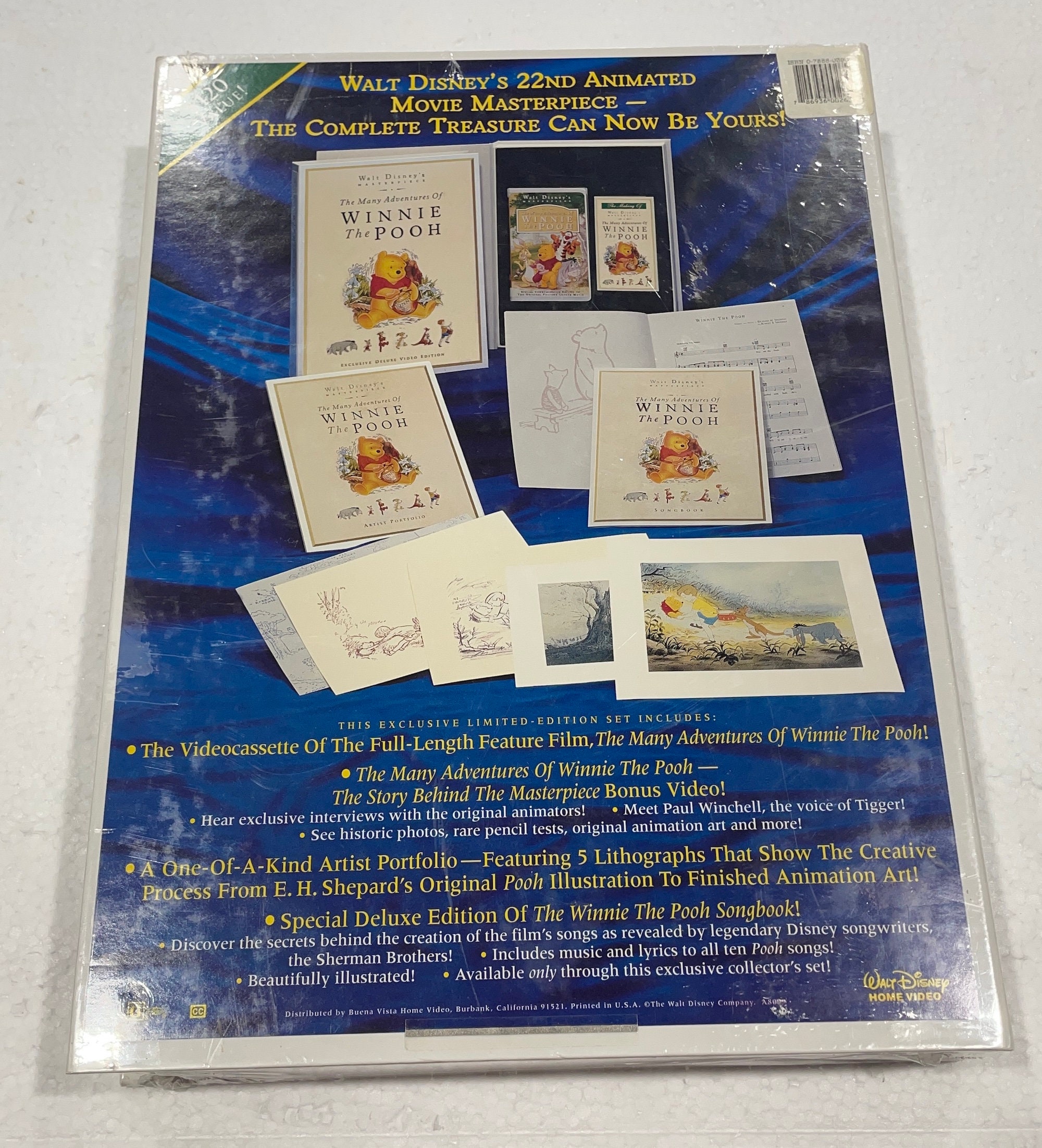Vintage Winnie the Pooh Exclusive Deluxe Video Edition Disney Box Set ...