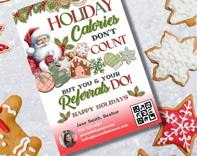 Christmas Calories Don't Count Gift Tag Christmas Pop by Holiday ...