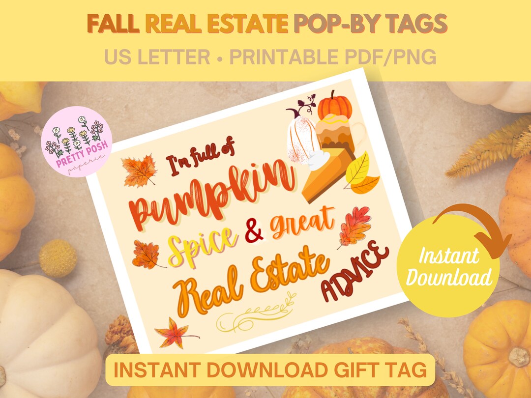 Fall Real Estate Popby Tags, Pumpkin Spice & Real Estate Advice ...