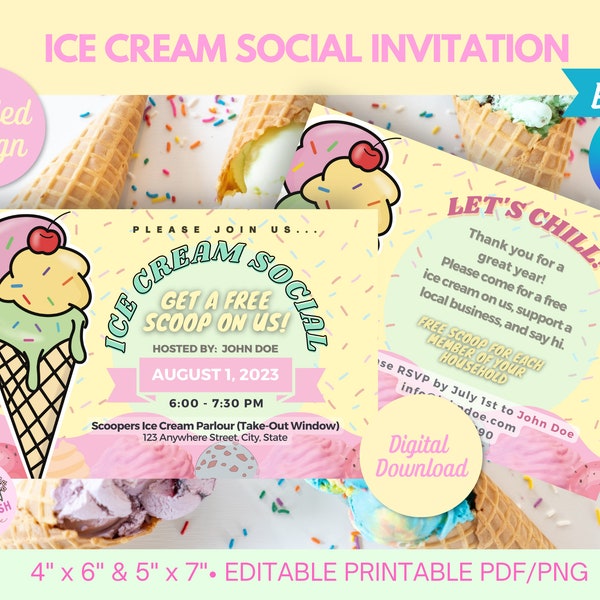 Ice Cream Social - Etsy