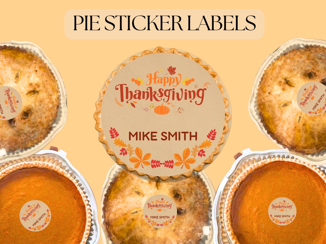 Pie Sticker Label Real Estate Pie Tag Pie Pop-by Tag - Etsy