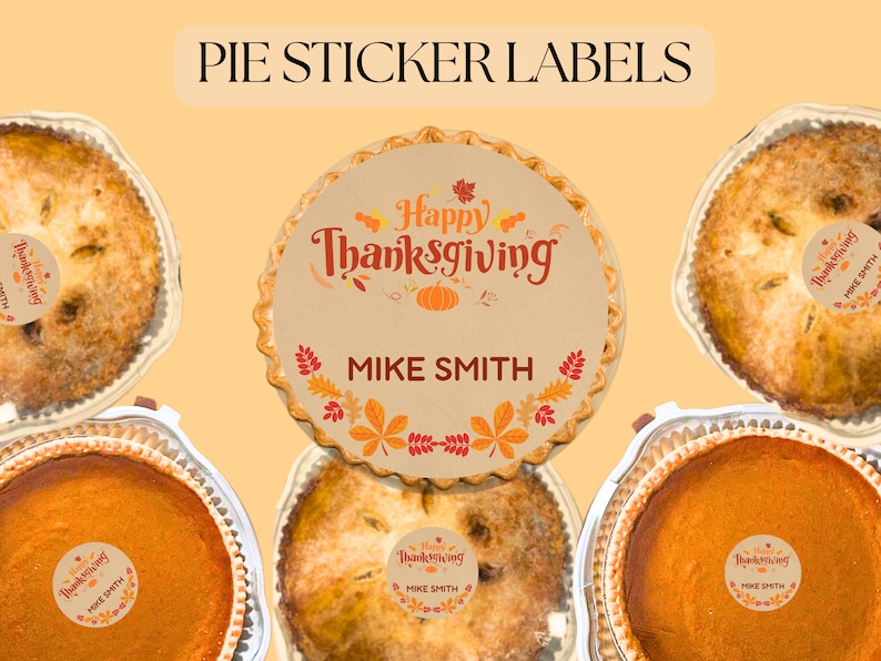 Pie Sticker Label Real Estate Pie Tag Pie Pop-by Tag - Etsy