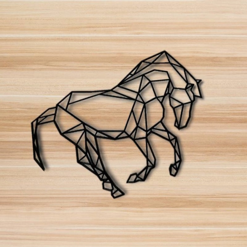 Geometric Horse Art - Etsy