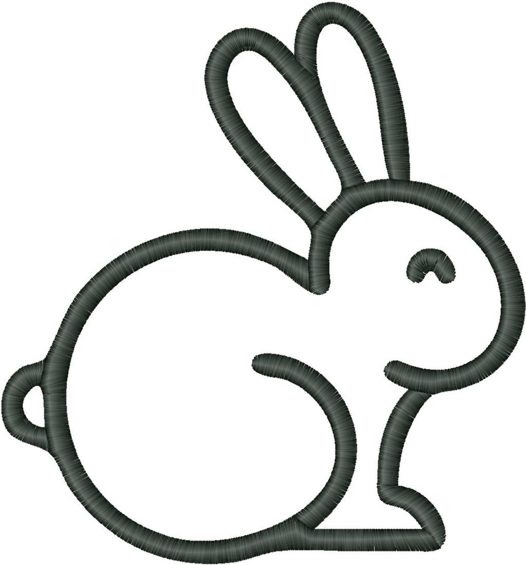 Rabbit Embroidery Design, 7 Sizes, , Rabbit Embroidery, Machine ...
