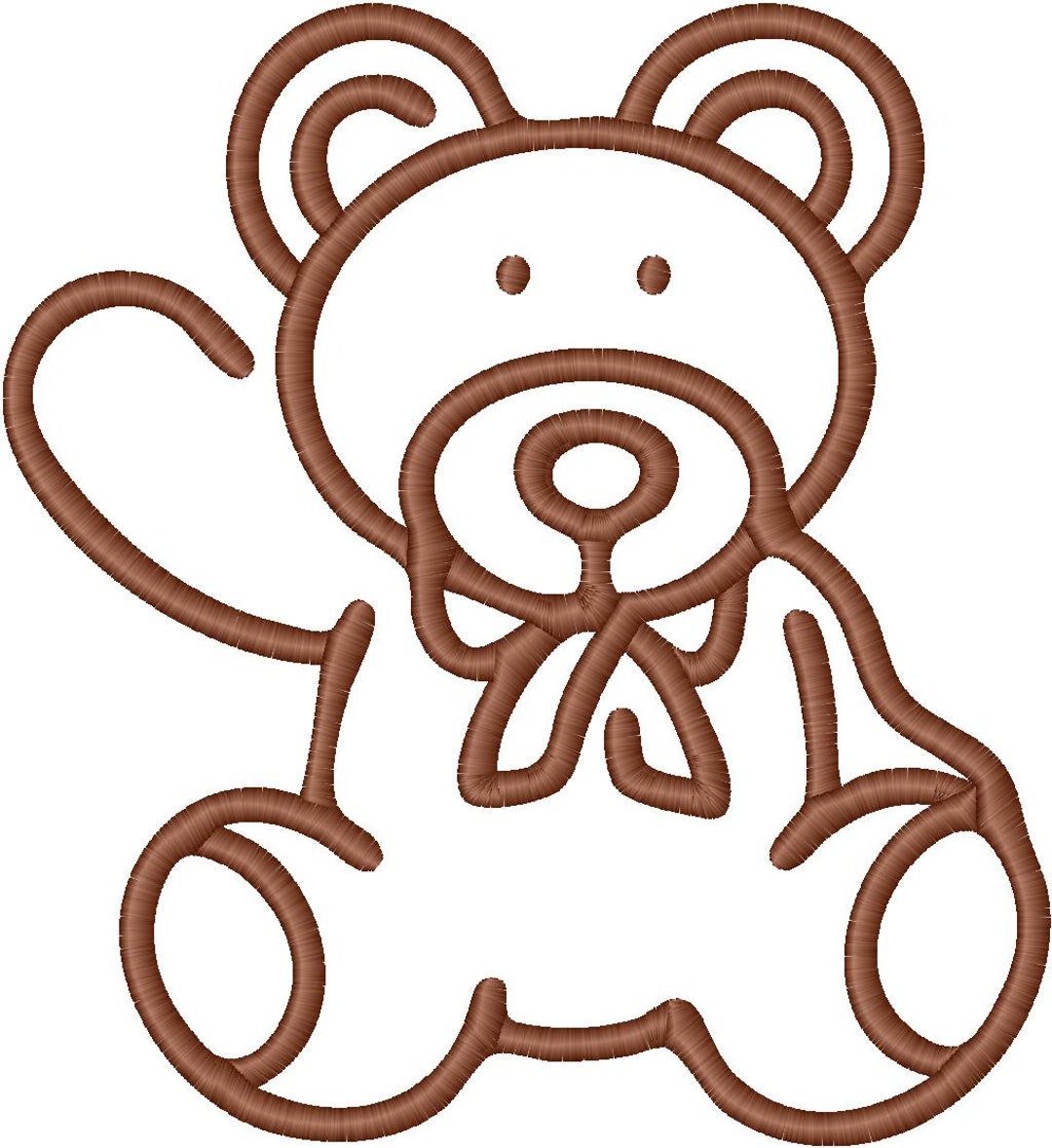Bear Embroidery Design: 7 Sizes, Machine Embroidery (instant Download ...
