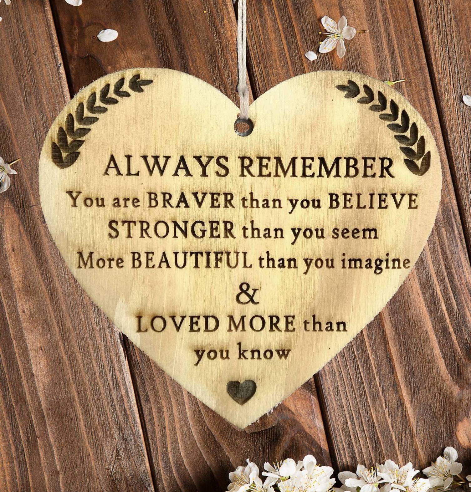 Always Remember Best Friends Plaque Wooden Hanging Heart - Etsy