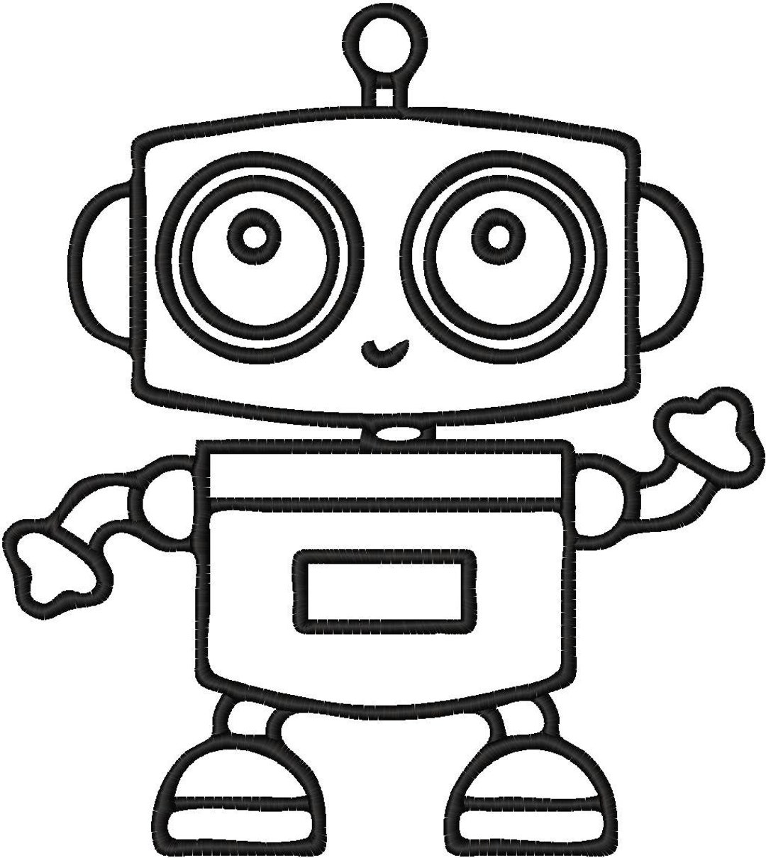 Robot Embroidery Design ,7 Sizes ,embroidery , Robot Embroidery , Robot ...
