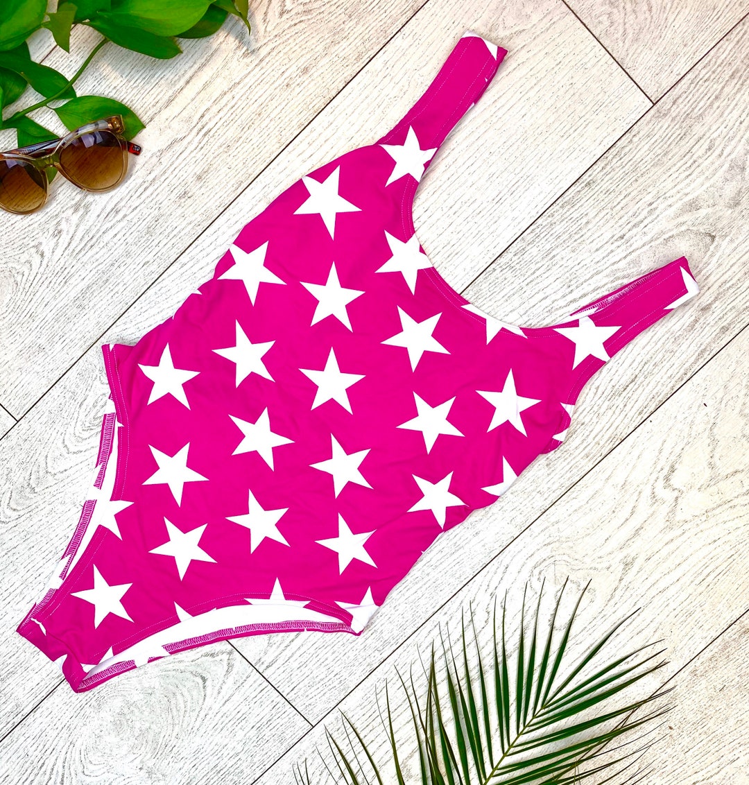 Tank Pink Swimsuit, One Piece Swim Suit, Bathing Suit, Cut Back, Beach ...