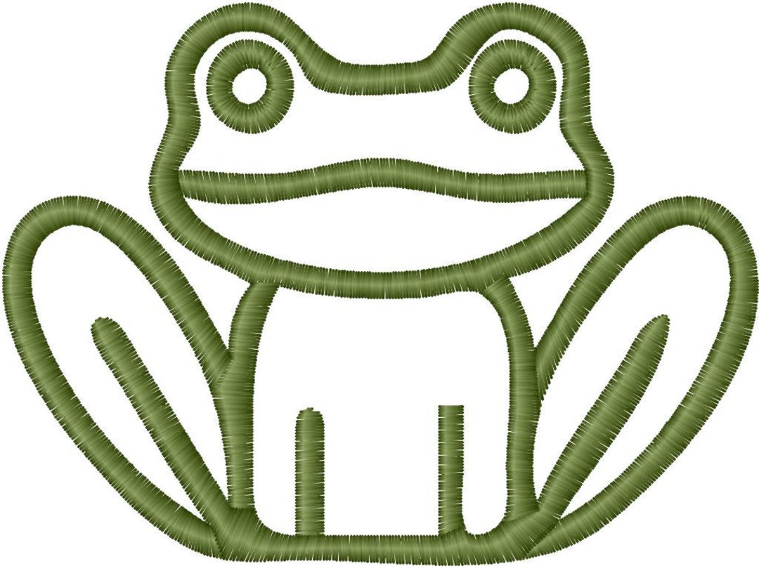 Frog Embroidery Design, 7 Sizes, Frog Embroidery, Frog Embroidery ...