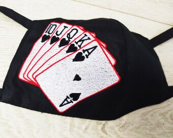 Poker Face Mask - Etsy