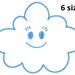 Cloude Embroidery Design, 6 Sizes, Cute Cloude Embroidery, Little ...