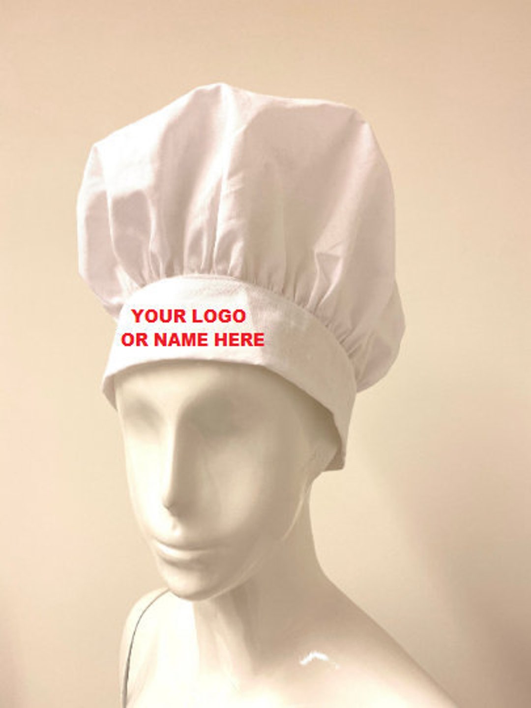 Custom Chef's Hat, Personalized Chef Hat in White Color, Embroidered ...