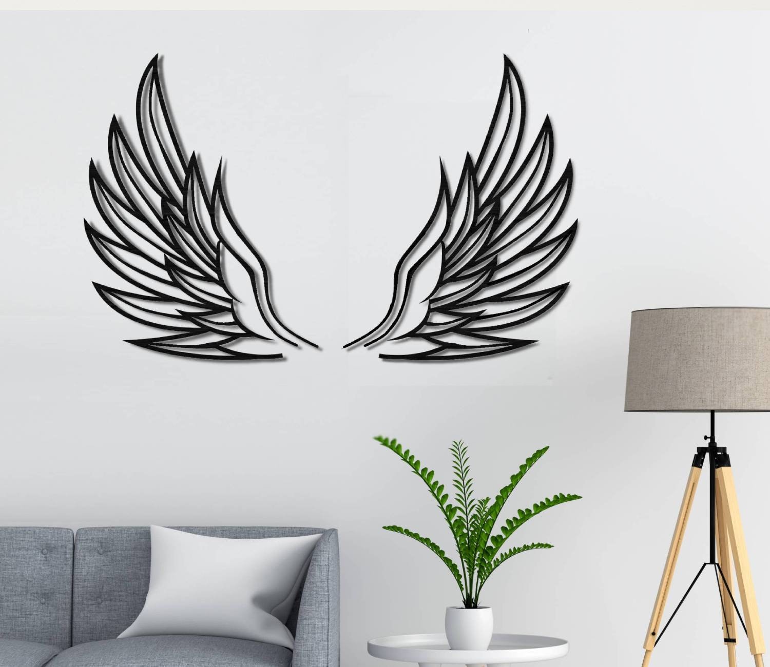 Wings Wall Decoration Wooden Wings Home Decoration Office | Etsy