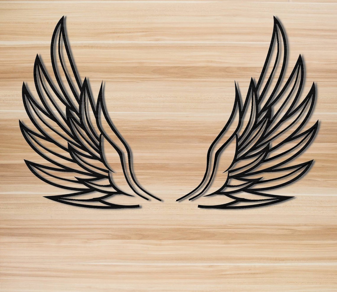 Wings Wall Decoration, Wooden Wings, Home Decoration, Office Decoration ...