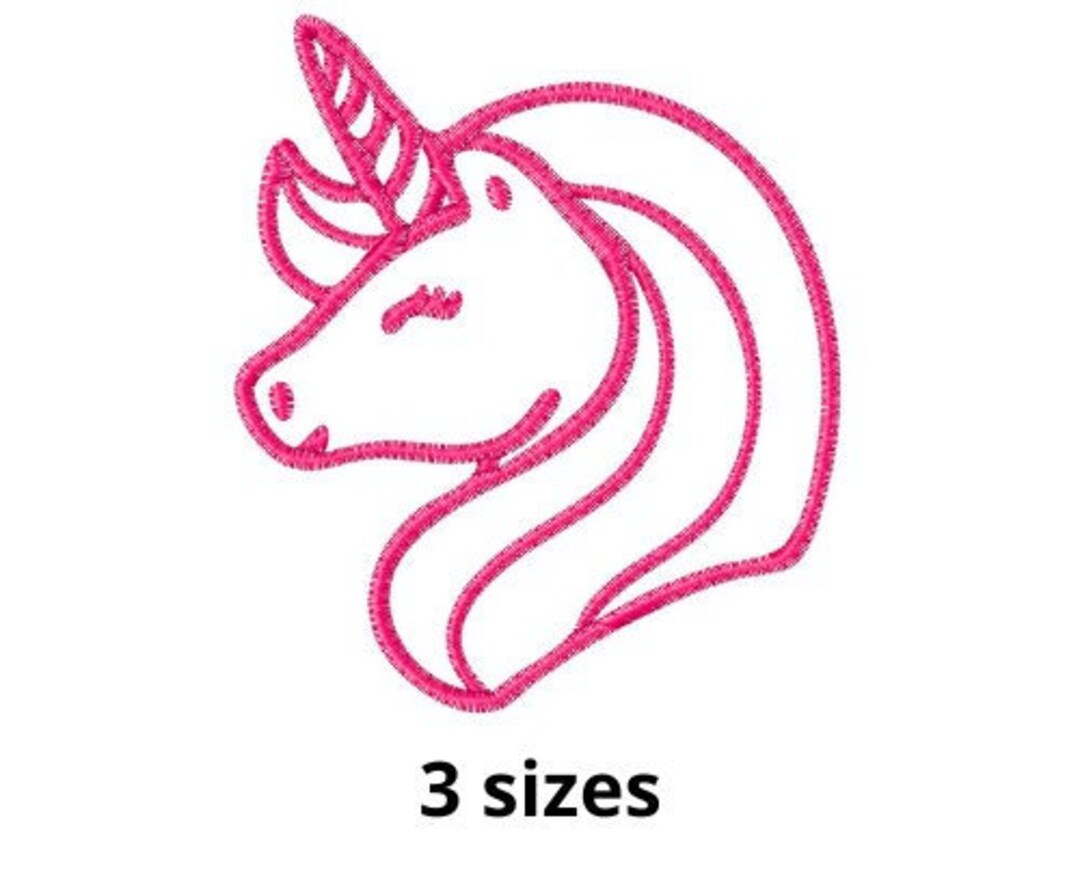 Unicorn Embroidery Design, 3 Sizes, Unicorn Embroidery, Baby Girl ...